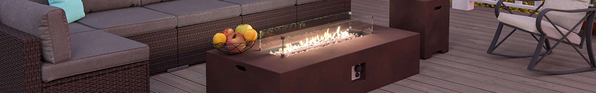 Rectangle Propane Fire Pit | Outdoor Fire Pit – COSIEST